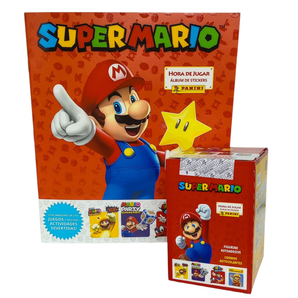 ÁLBUM + CAJA X 50 SOBRES SUPERMARIO – PANINI - TuAlbum