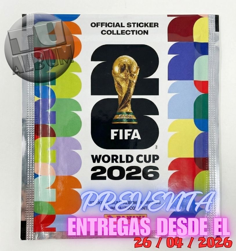 Sobre X 7 Láminas Mundial 2026 Panini Tualbum